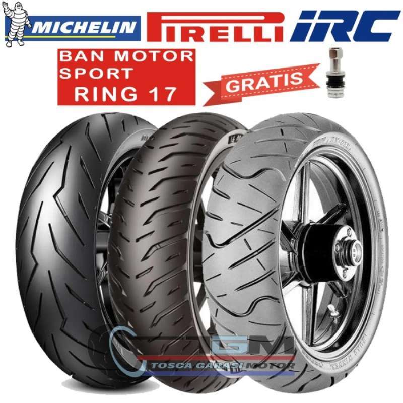 Promo Ban Motor Ring 17 Irc Pirelli Michelin Maxxis Ban Motor Tubeless ...
