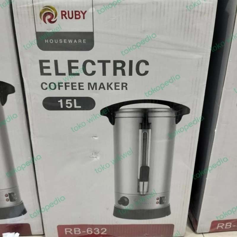 Promo Electric Coffee Maker 15 Liter Ruby / Mesin Pembuat Kopi Listrik Diskon 23% Di Seller ...