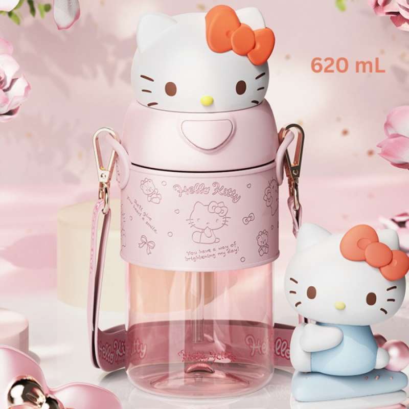 Jual Botol Minum Karakter Sanrio Anak 620ml Teguk Atau Sedot Tritan Bpa ...