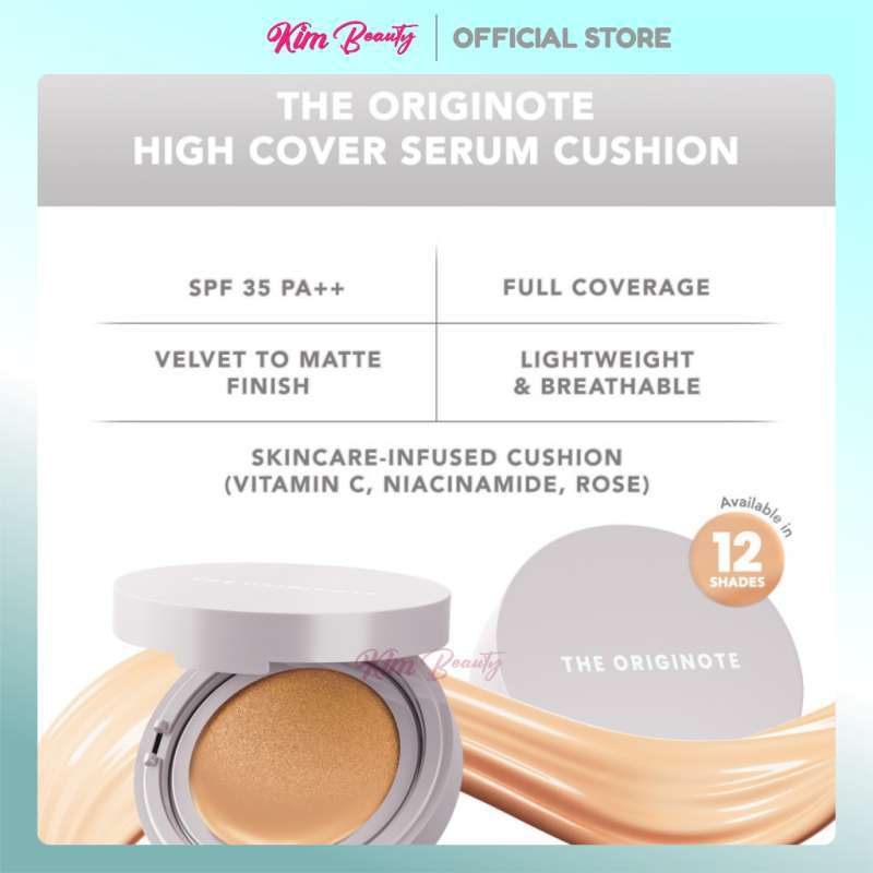 Jual The Originote High Cover Serum Cushion 12 Shade - Deep Warm Di ...