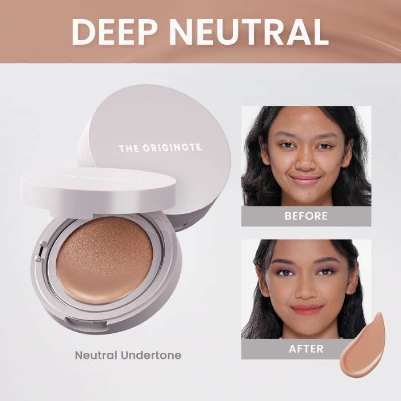 Jual The Originote High Cover Serum Cushion 12 Shade - Deep Neutral Di ...