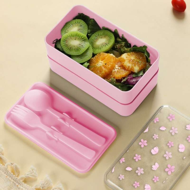 Jual Miniso X Night Sakura Series Double Layer Lunch Box 1000ml Di ...