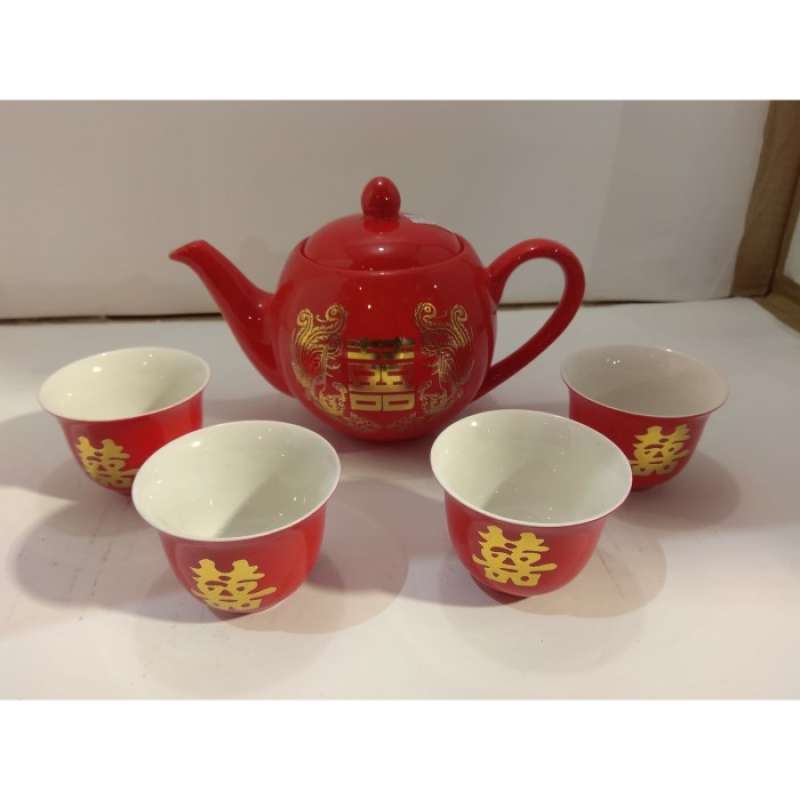 Jual Teaset Wedding/teapai Shanjit/teko Married Keramik Di Seller ...