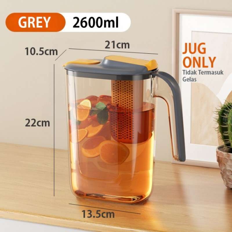 Jual Oase Kettle Water Jug Infuser Tempat Air Minum Teko Gelas Set ...