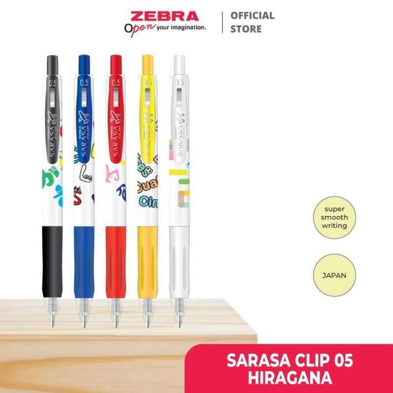 Jual Zebra Sarasa Pen/bulpen/pulpen Gel 0.5 Mm Hiragana Series ...