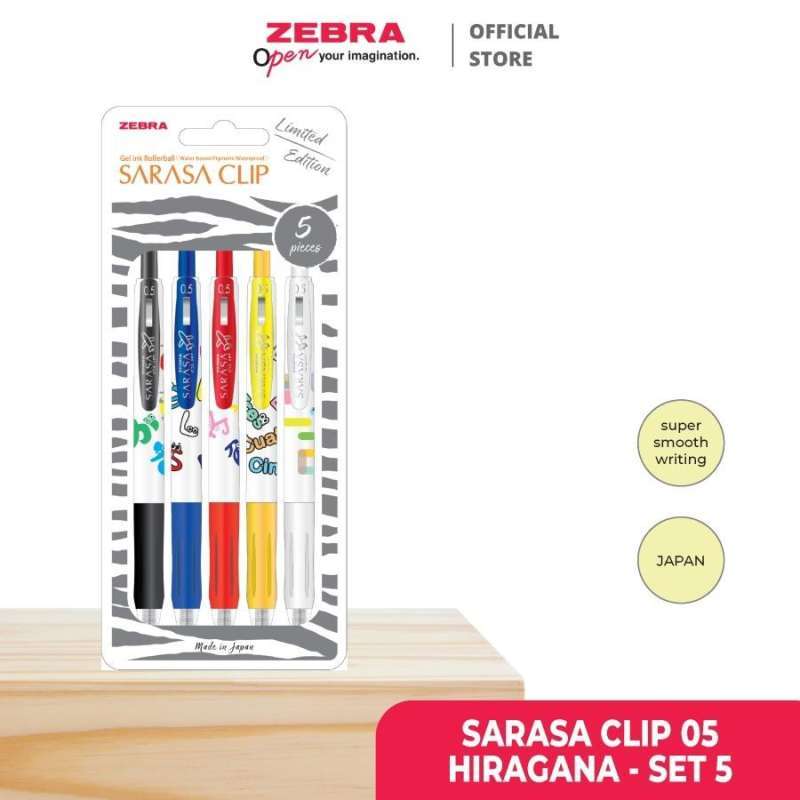 Jual Zebra Sarasa Pen/bulpen/pulpen Gel 0.5 Mm Hiragana Series ...