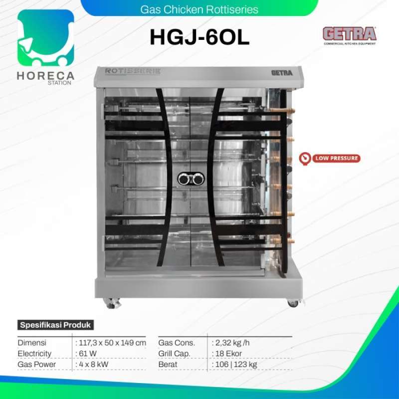 Promo Getra Gas Chicken Rottiseries Hgj-60l / Hgj60l / Hgj 60l Diskon ...