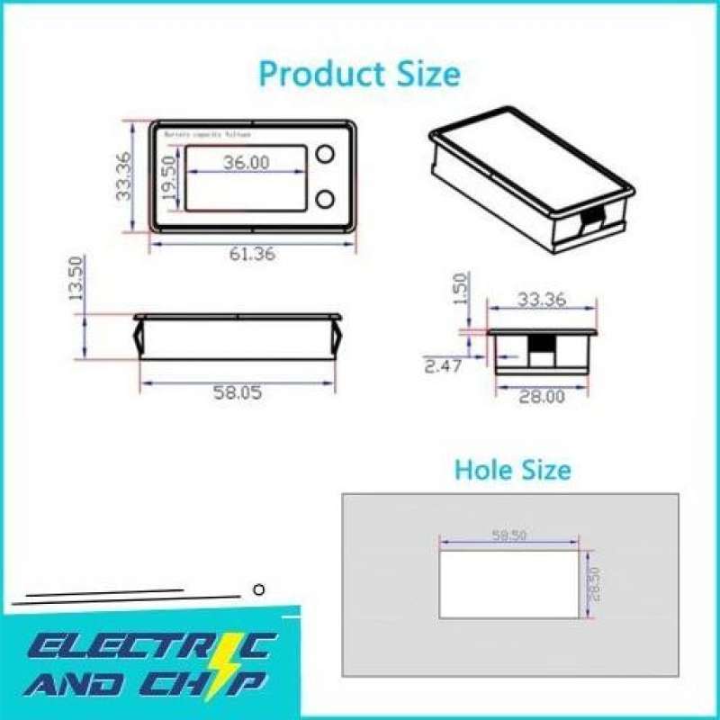 Promo Battery Voltage & Capacity Meter Digital Voltmeter Indikator Kapasitas Diskon 23% Di ...