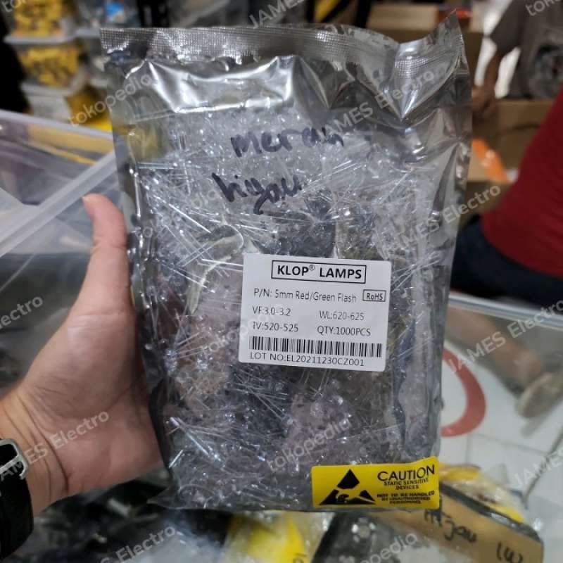 Promo Led 5mm 2 Warna Merah Hijau Per 1000pcs Diskon 23% Di Seller ...