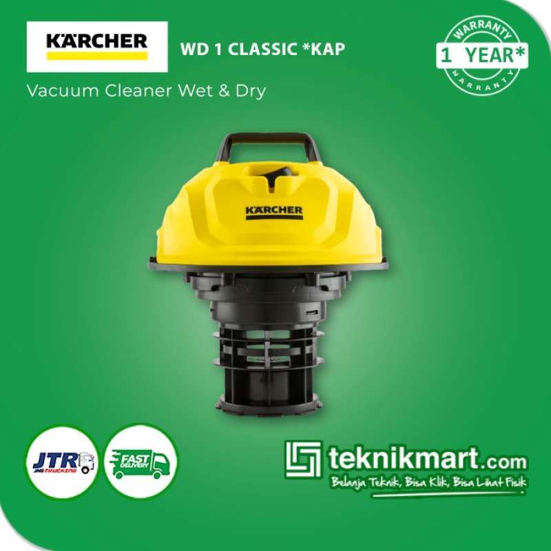 Promo Karcher Wd 1 Classic *kap 1200 Watt Vacuum Cleaner Wet & Dry ...