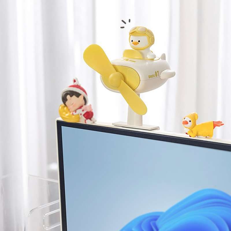 Promo Tokkado Purro Mini Fan Kipas Angin Layar Monitor Usb Pesawat Unik ...