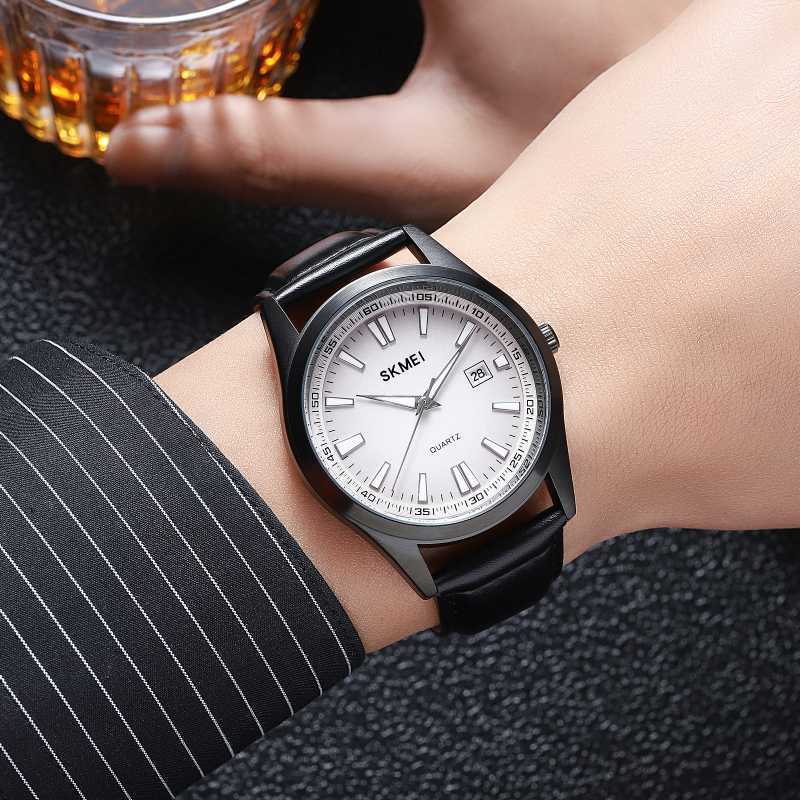 Promo Jam Tangan Pria Analog SKMEI 1986 Silver Water Resist 30m Diskon ...