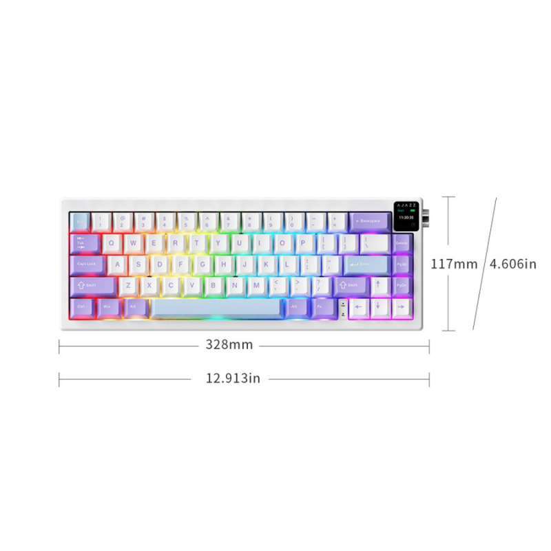 Jual Ajazz Ak650 65% Wireless Mechanical Keyboard Three Mode Rgb With 0 ...