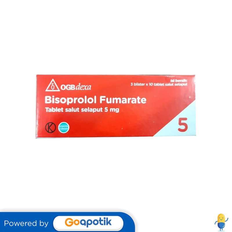 Jual Bisoprolol Fumarate Ogb Dexa Medica 5 Mg Box 30 Tablet ...