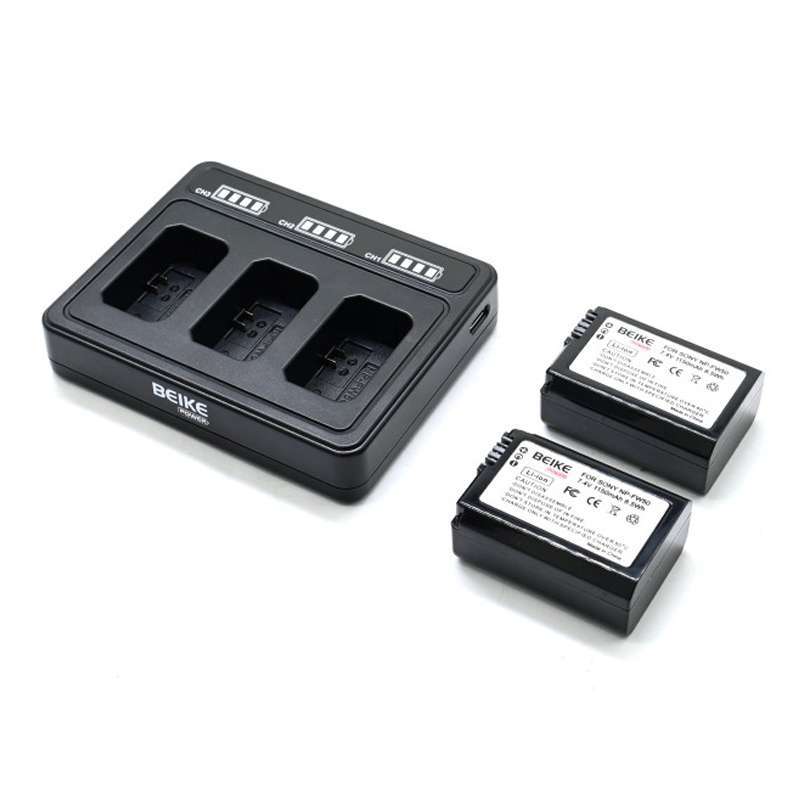 Jual Jpc Kemang Beike Power Np-fw50 Dual Battery + Charger For Sony ...