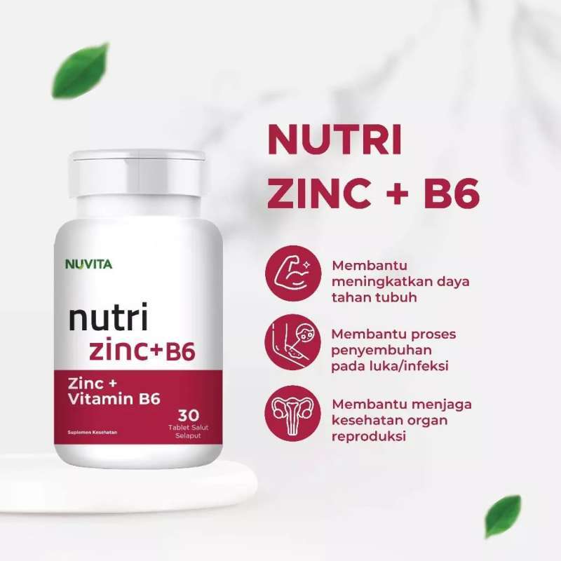 Jual Nuvita Nutri Tri Zinc + Vitamin B6 Isi 30 Tablet Di Seller Twocare ...
