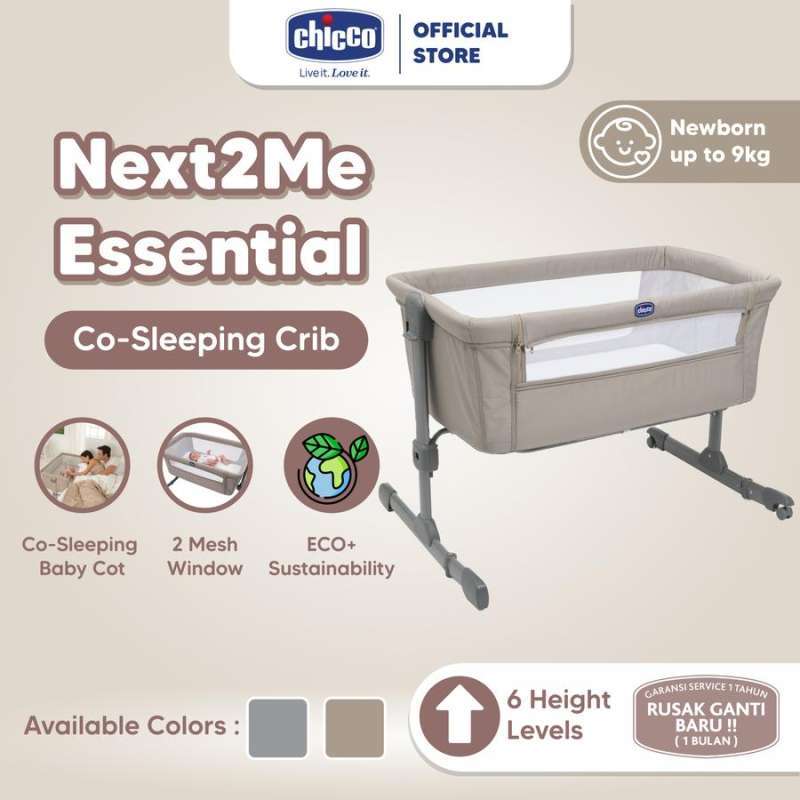 Promo Chicco Next2me Essential Co-sleeping Crib / Box Tidur Bayi / Kasur Bayi - Stone Diskon 40% ...