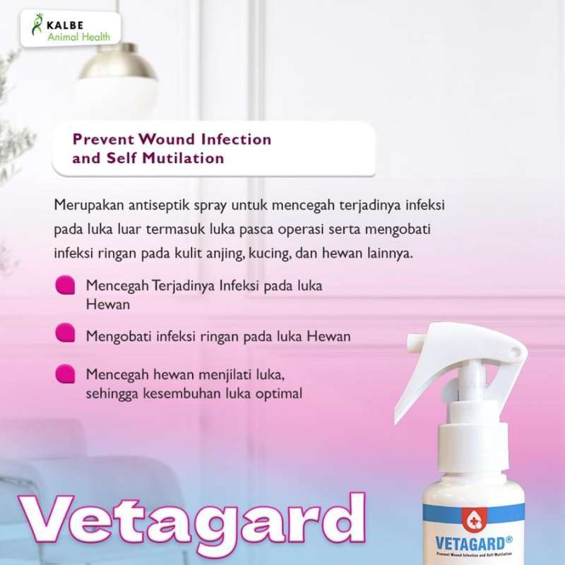 Jual Vetagard Chlorhexidine Spray 50 Ml Antiseptik Semprotan Luka Basah ...