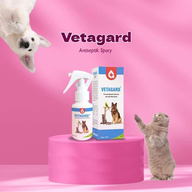 Jual Vetagard Chlorhexidine Spray 50 Ml Antiseptik Semprotan Luka Basah ...