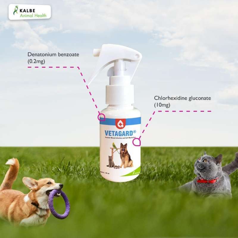 Jual Vetagard Chlorhexidine Spray 50 Ml Antiseptik Semprotan Luka Basah ...