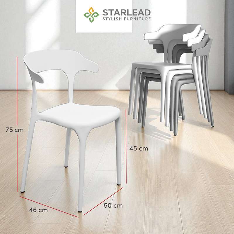 Promo Starlead Kursi Makan Plastik Lysa Series Diskon 23% Di Seller ...