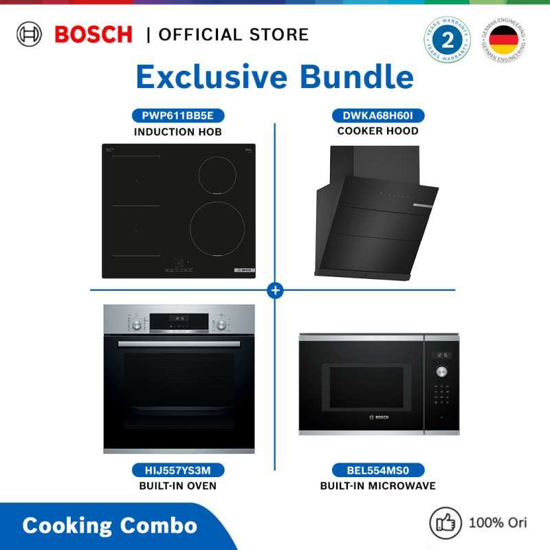 Jual [exclusive Bundle] Bosch Cooking Combo 1 Induction Hob, Cooker ...
