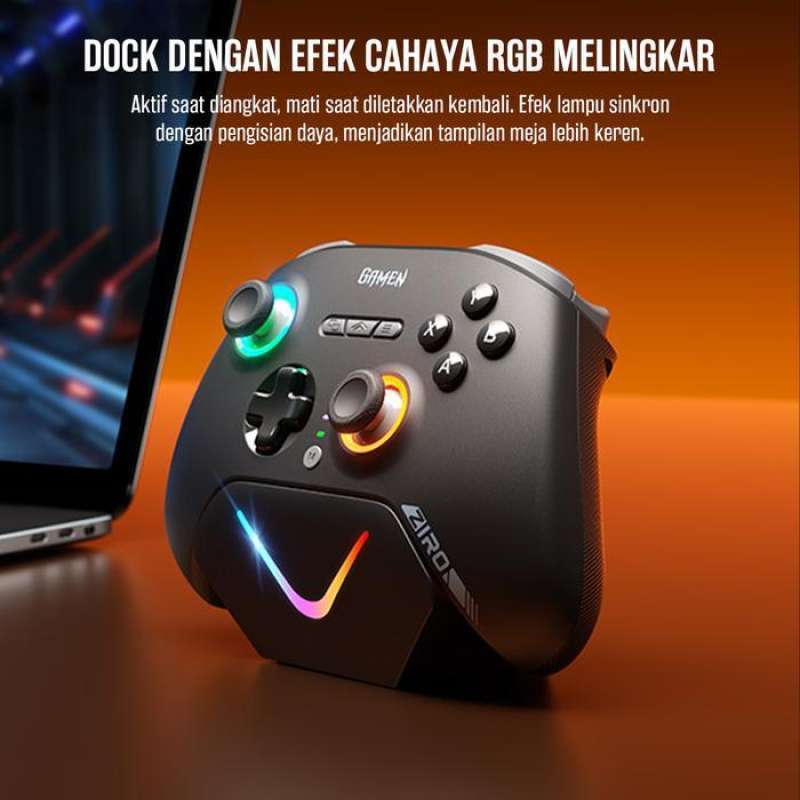 Promo Gamen Ziro Gamepad 3 Mode Koneksi Rgb Light Joystick Hall Effect ...