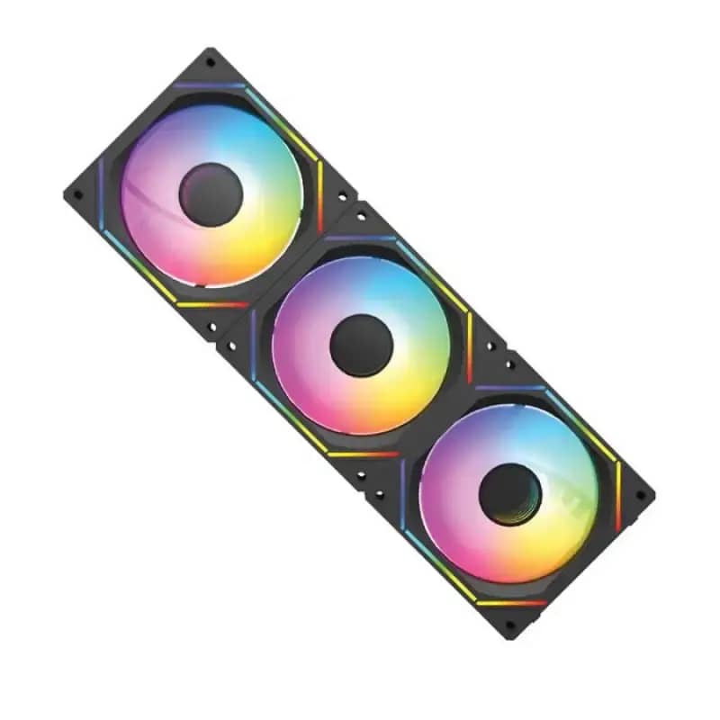Jual Cube Gaming Skyloop Black 3 In 1 Pack 12cm Pwm A-rgb Fan ...