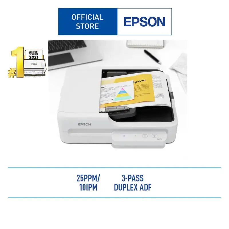 Jual Scanner Epson Ds-1730 Workforce A4 Flatbed Document Scan With ...