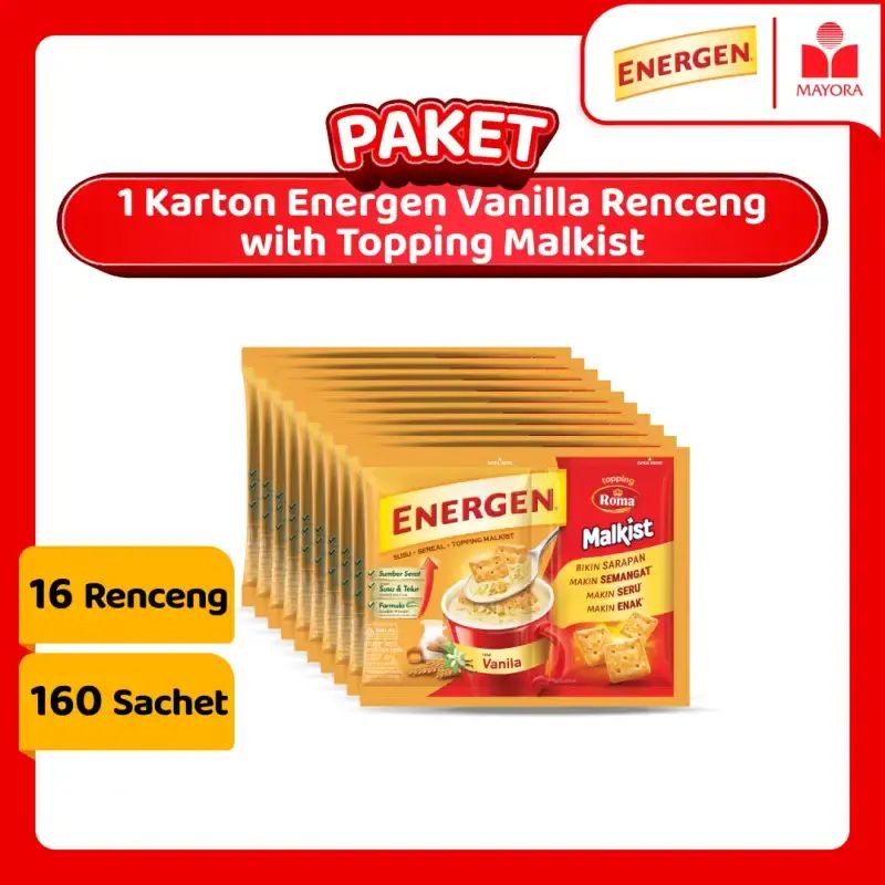 Energen 1 Renceng 10 Sachet Gratis Ongkir 🔥 Harga Murah Mei 2026