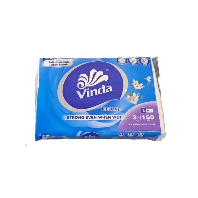 Jual [ 10 Pcs ] Tissue Vinda Deluxe Size S 3 Ply Isi 150 Ply Tisu ...