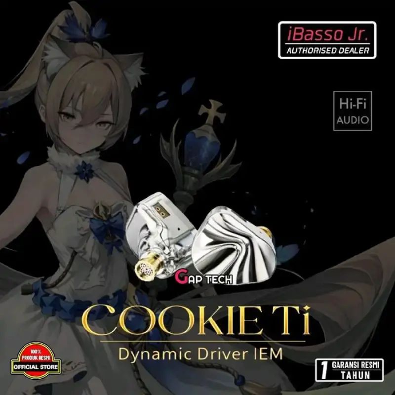 Jual Ibasso Jr Cookie Ti Single Dynamic Driver In-ear Monitor Earphones ...
