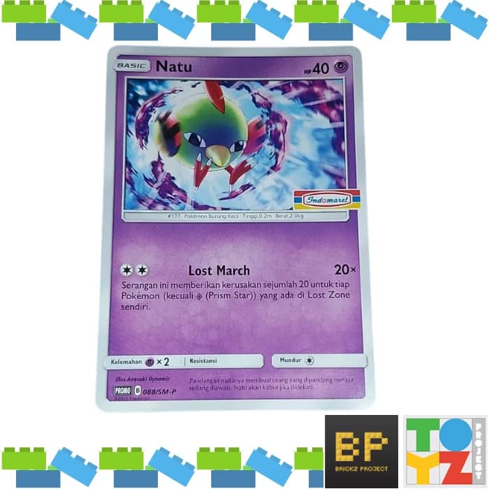 Jual Kartu Pokemon Promo Indomaret Natu 088/sm-p - Pokemon Tcg ...