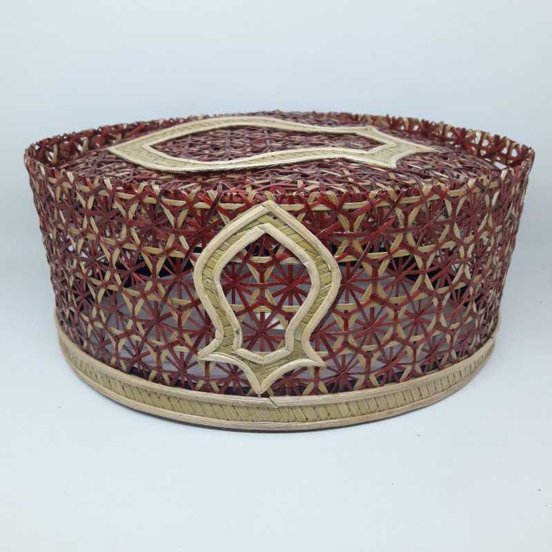 Jual Kopiah Bambu Anyam Asli / Peci Bambu Model Trompah Baru / Peci ...