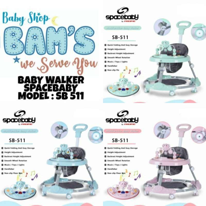 Jual Baby Walker Apolo Space Baby Sb 511 Kereta Bayi Belajar Jalan Bayi ...
