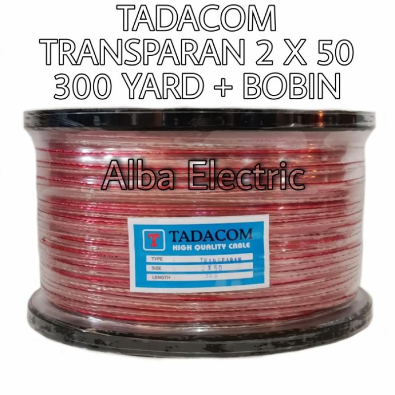 Promo Kabel Transparan 2x50 2 X 50 300 Yard + Bobin Tadacom Kabel ...