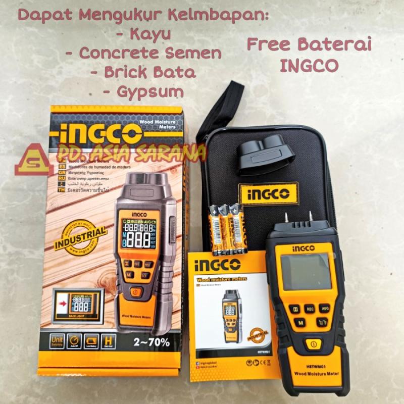 Jual Wood Moisture Meter Ingco Hetwm01 Test Ukur Kadar Air Kelembapan ...