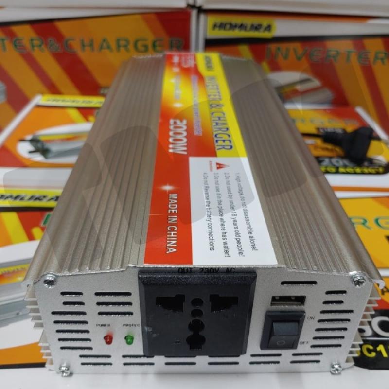 Promo Inverter 2000 Watt Plus Charger 12vdc 10a Ups 12 Vdc To 220 Vac ...