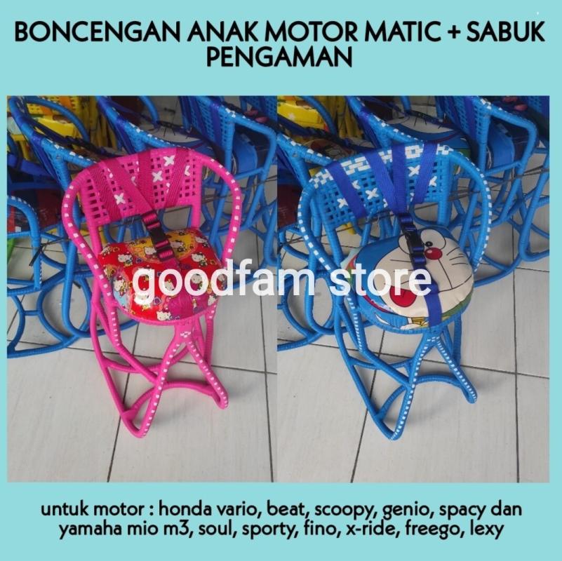 Promo Kursi Boncengan Anak Motor Matic Free Sabuk | Kursi Rotan Anak ...