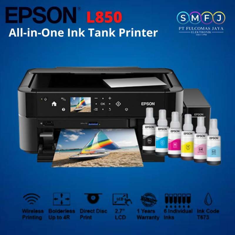 Jual Epson L850 Photo All-in-One Ink Tank Printer GARANSI RESMI di ...