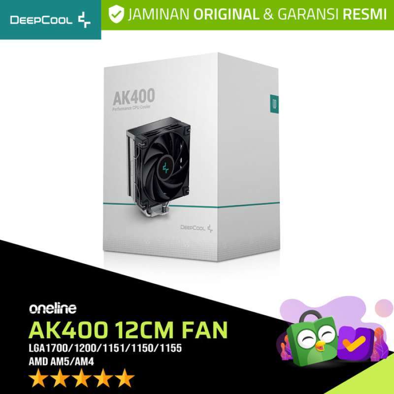 Promo CPU COOLER FAN DEEPCOOL AK400 LGA1700/1200/1151/1150/1155 AMD AM5 ...