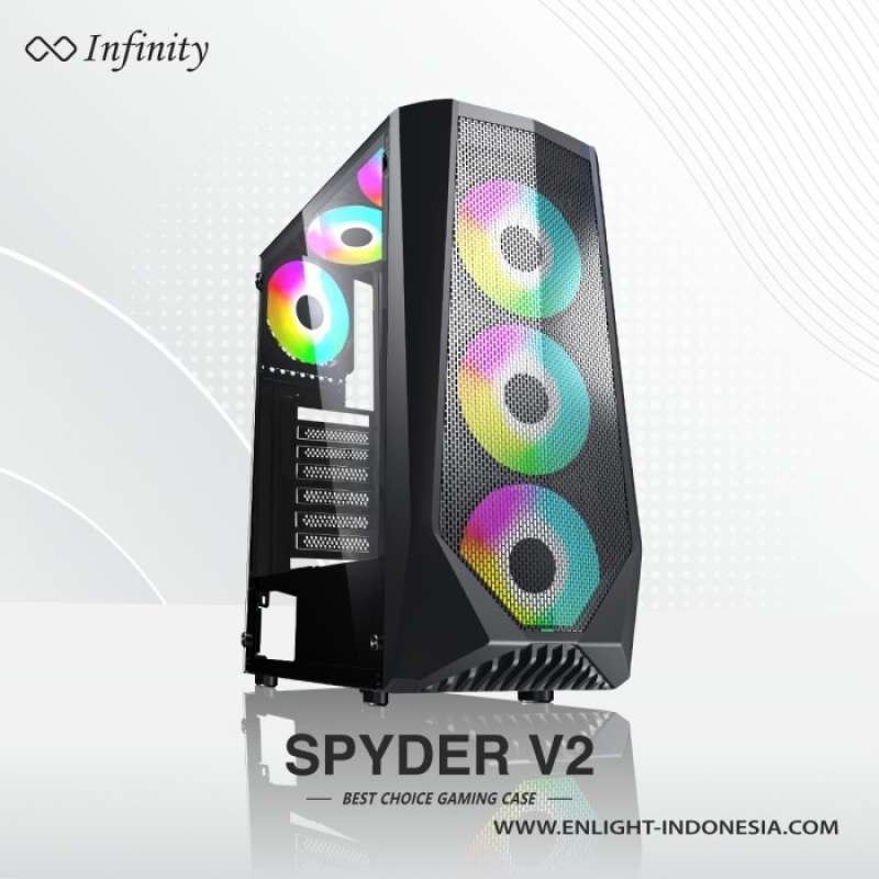 Promo Casing Infinity Spyder V2 ATX Gaming Case Diskon 23% di Seller ...