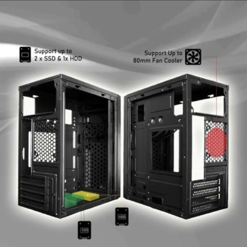 Promo Casing Pc Vurrion Office Pro Plus Psu 500 Watt Diskon 23% Di ...