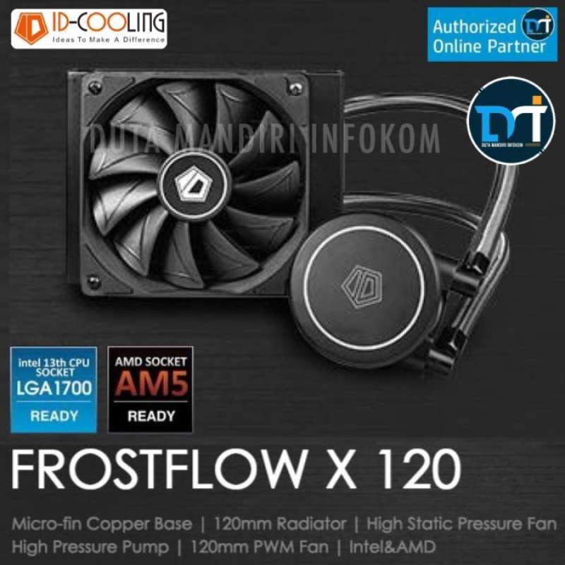 Promo ID Cooling Frostflow X 120 - AIO Liquid CPU Cooler for Intel & AMD Diskon 23% di Seller ...