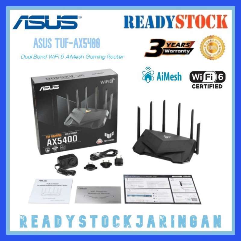 Promo TUF-AX5400 Dual Band WiFi 6 AiMesh Gaming Router Diskon 23% di ...