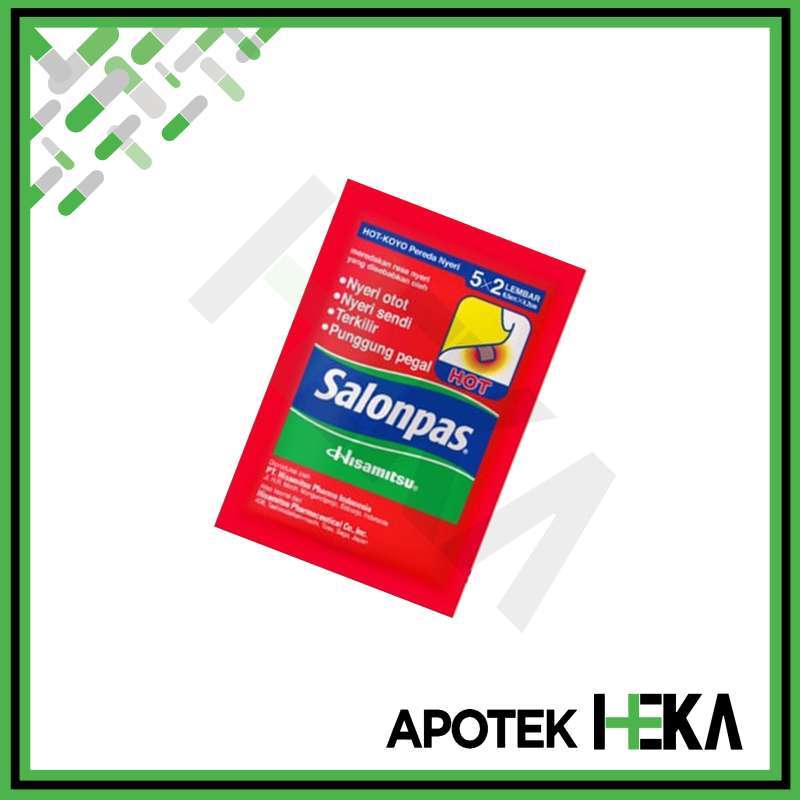 Jual Salonpas Hot Merah Hisamitsu 5x2 Koyo Pereda Nyeri Sachet Kemasan ...
