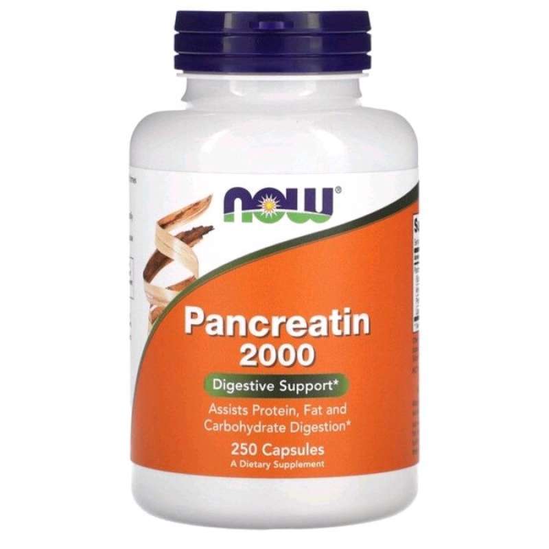 Jual Now Foods Pancreatin 2000 Mg 2000mg Digestive Pancreas Enzymes ...