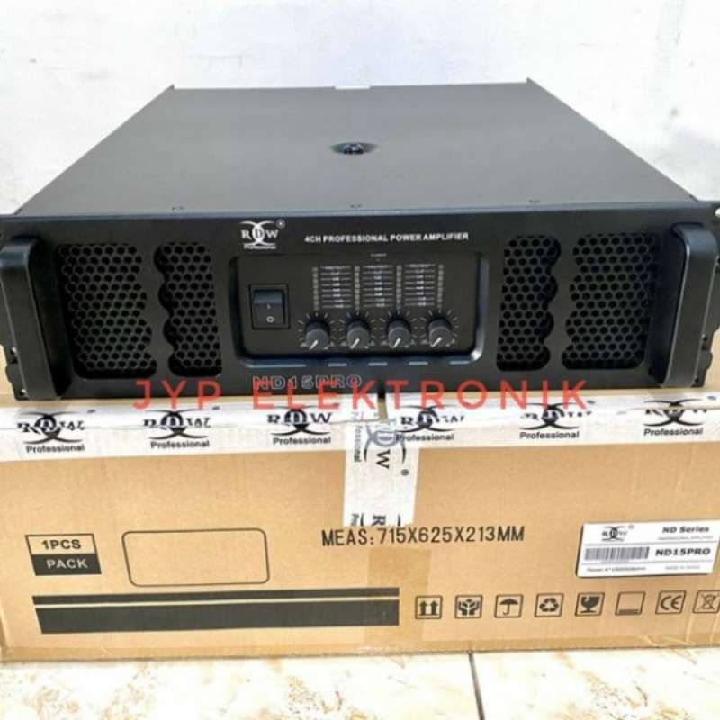 Promo POWER AMPLIFIER RDW ND15PRO/ ND15 PRO / ND 15PRO 4CH 1500WATT ...
