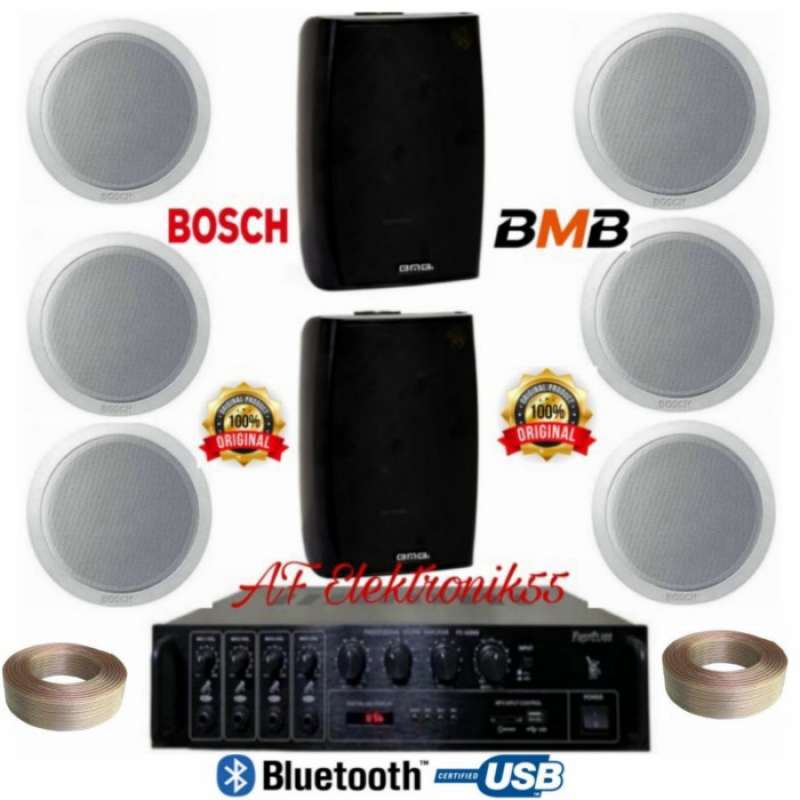 Promo Paket Sound Cafe Atau Restoran 2 Unit Speaker BMB + 6 Speaker ...