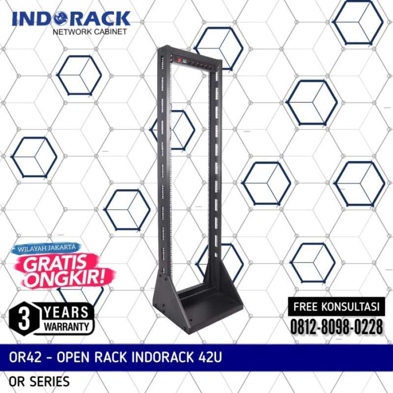 Jual Open Rack Indorack Rak Server 42u Or42 Di Seller Hexana Store ...